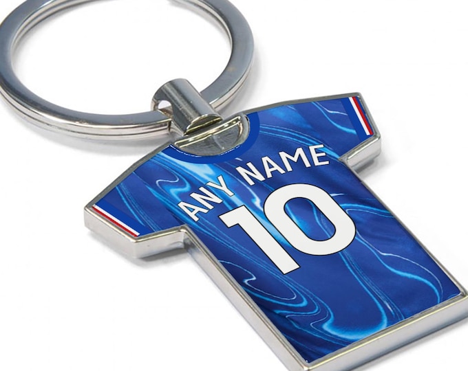 FATHERS DAY Personalised Football Keyring Custom FOOTBALL Key, Any Name ...