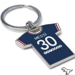 Personalised Football Shirt Keyring - PSG Fan Keyring, Any Player ...