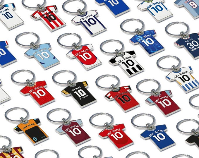 Football Soccer Futsal Personalised Key Chain Ring End of Season Team ...