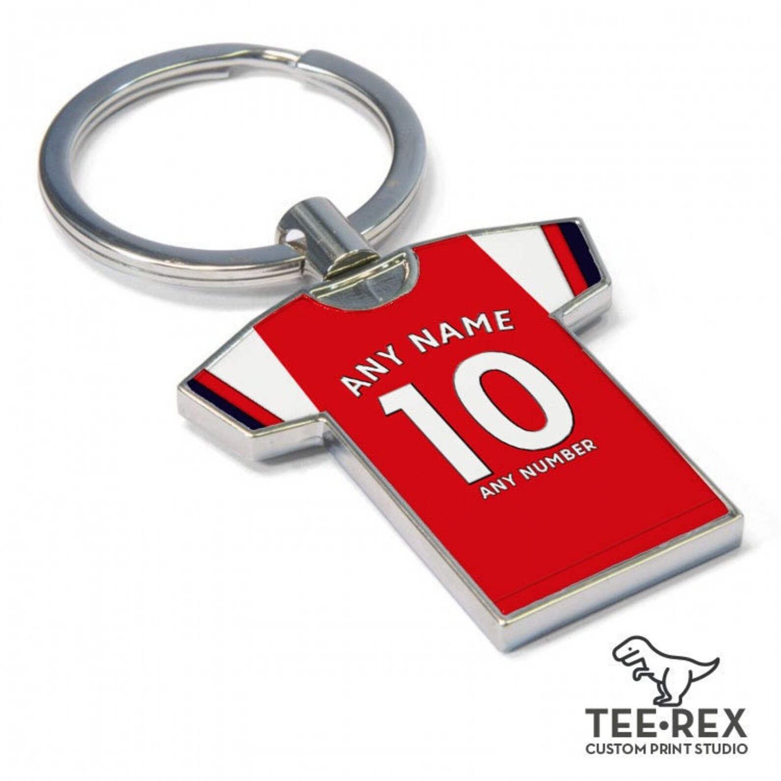 Personalised Football Shirt Keyring Arsenal Fan Keyring Any - Etsy
