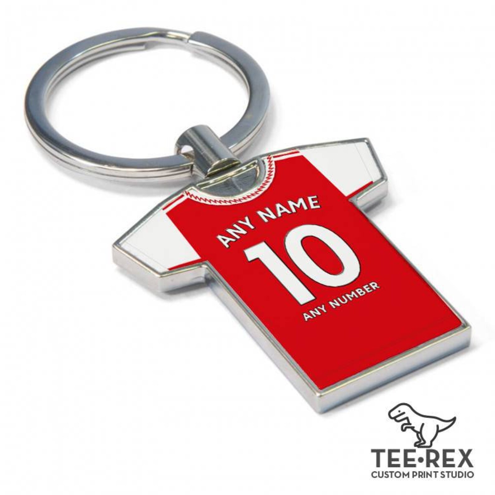 Personalised Football Shirt Keyring Arsenal Fan Keyring Any - Etsy