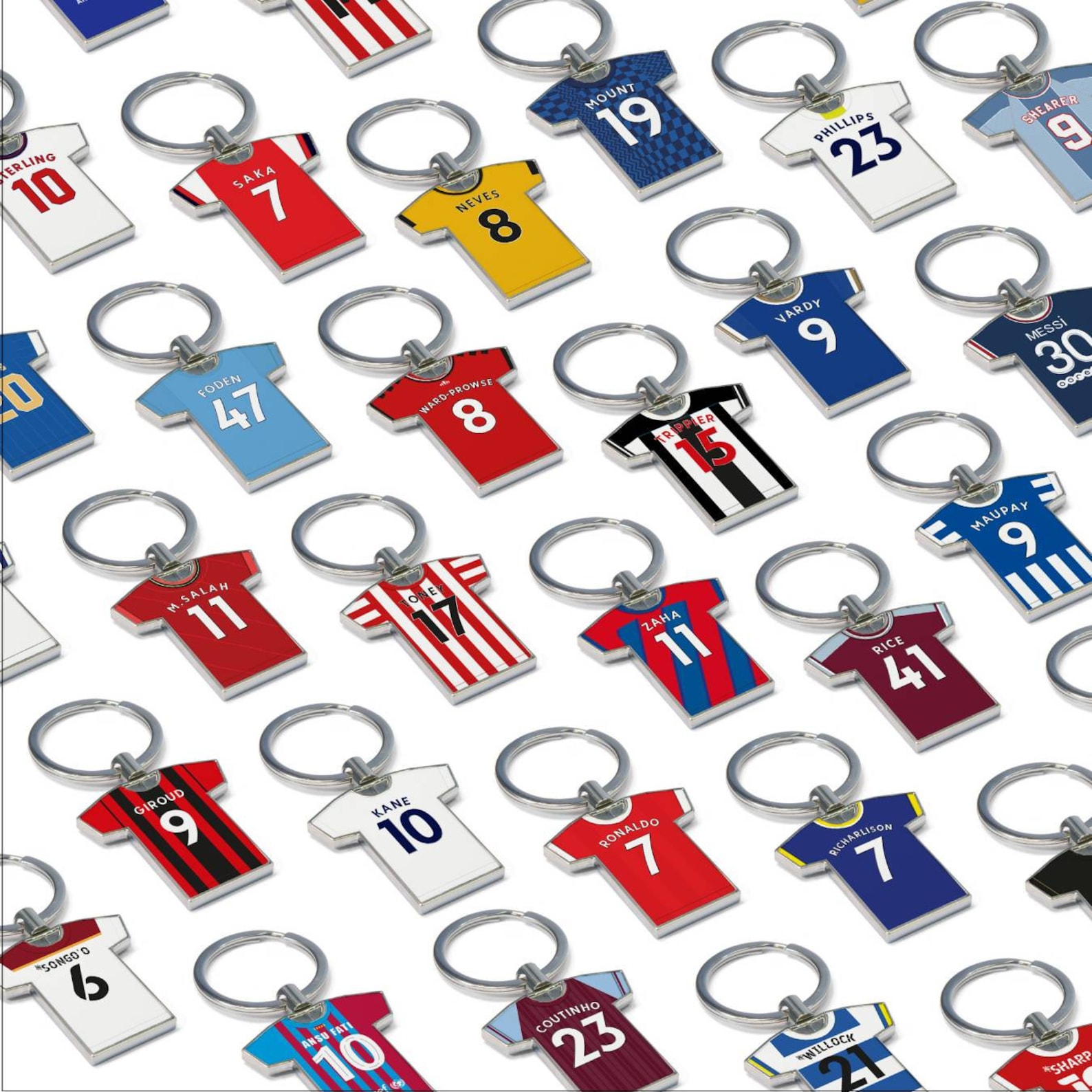 Personalised Football Shirt Keyring - Rangers Fan Keyring, Any Player ...