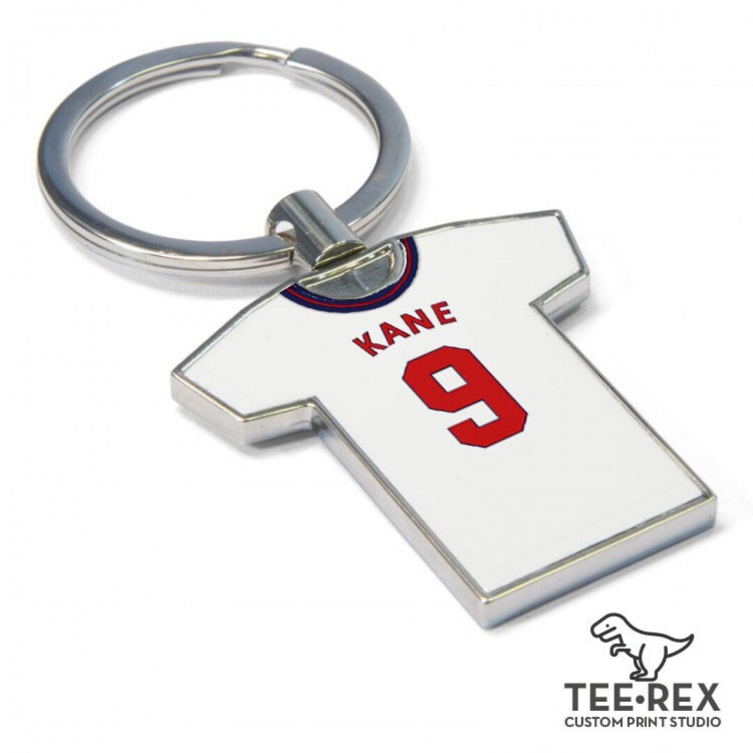 Personalised Football Shirt Keyring England Fan Keyring Any - Etsy