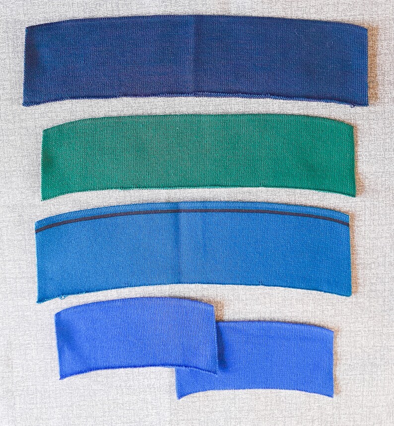 20 Rib Knit Collars and Cuffs, Colorful Poly-cotton Blend - Etsy