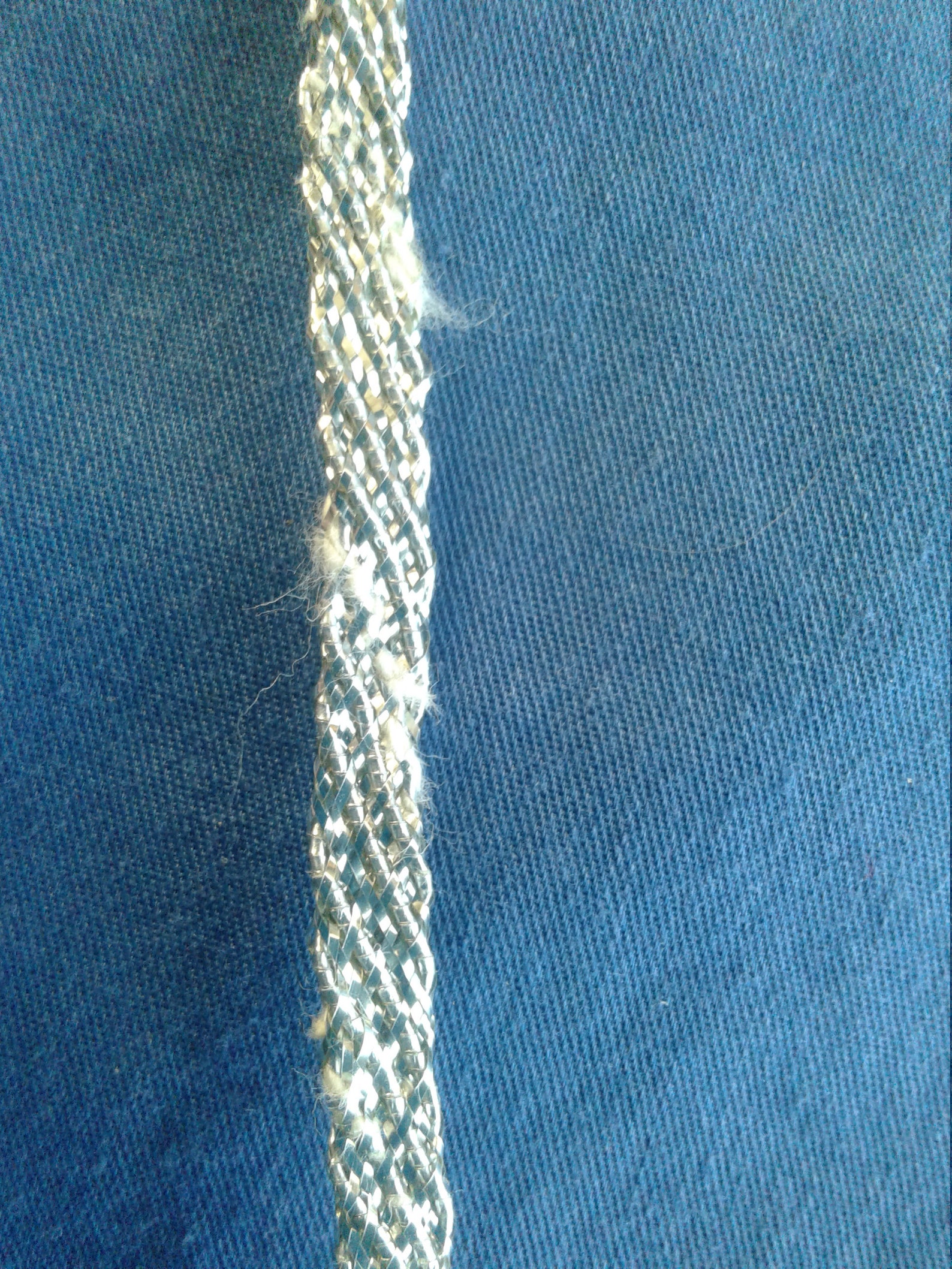 Glittery Silver Braided Trim 1/4" Wide - Etsy