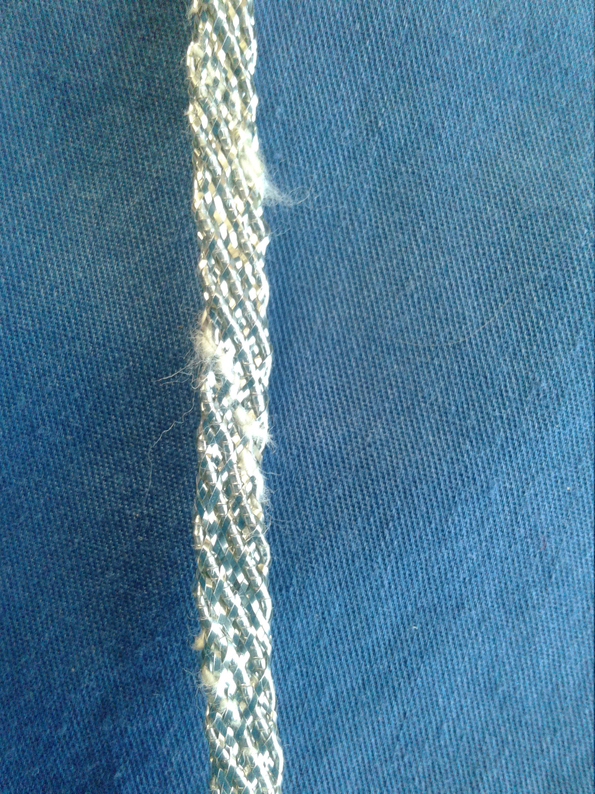 Glittery Silver Braided Trim 1/4" Wide - Etsy