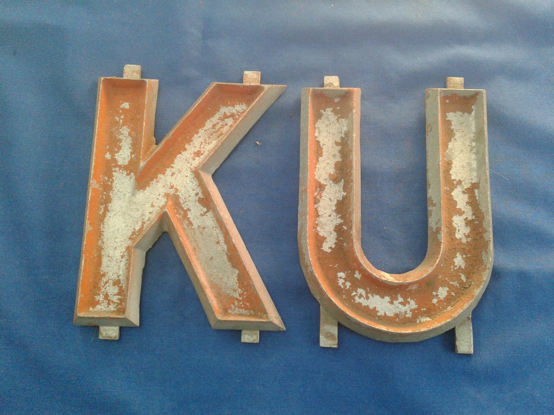 Vintage Metal Marquee Letters - Etsy