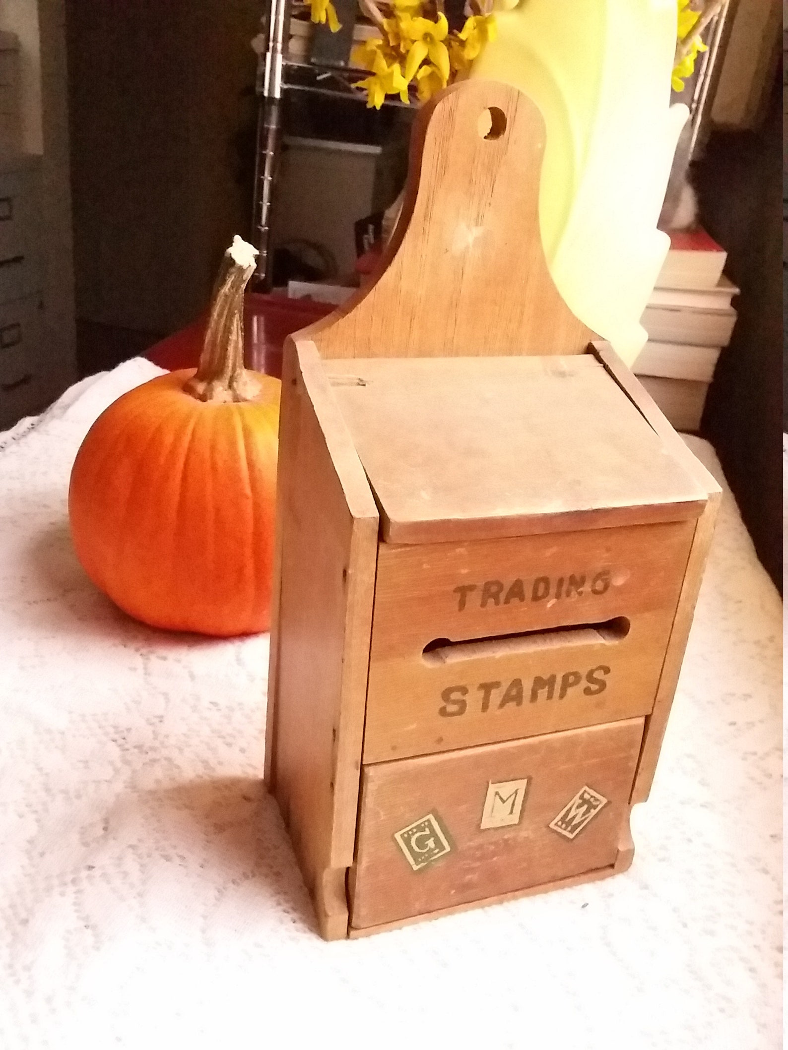 Vintage Wood Trading Stamps Holder - Etsy