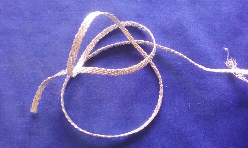 Glittery Silver Braided Trim 1/4" Wide - Etsy