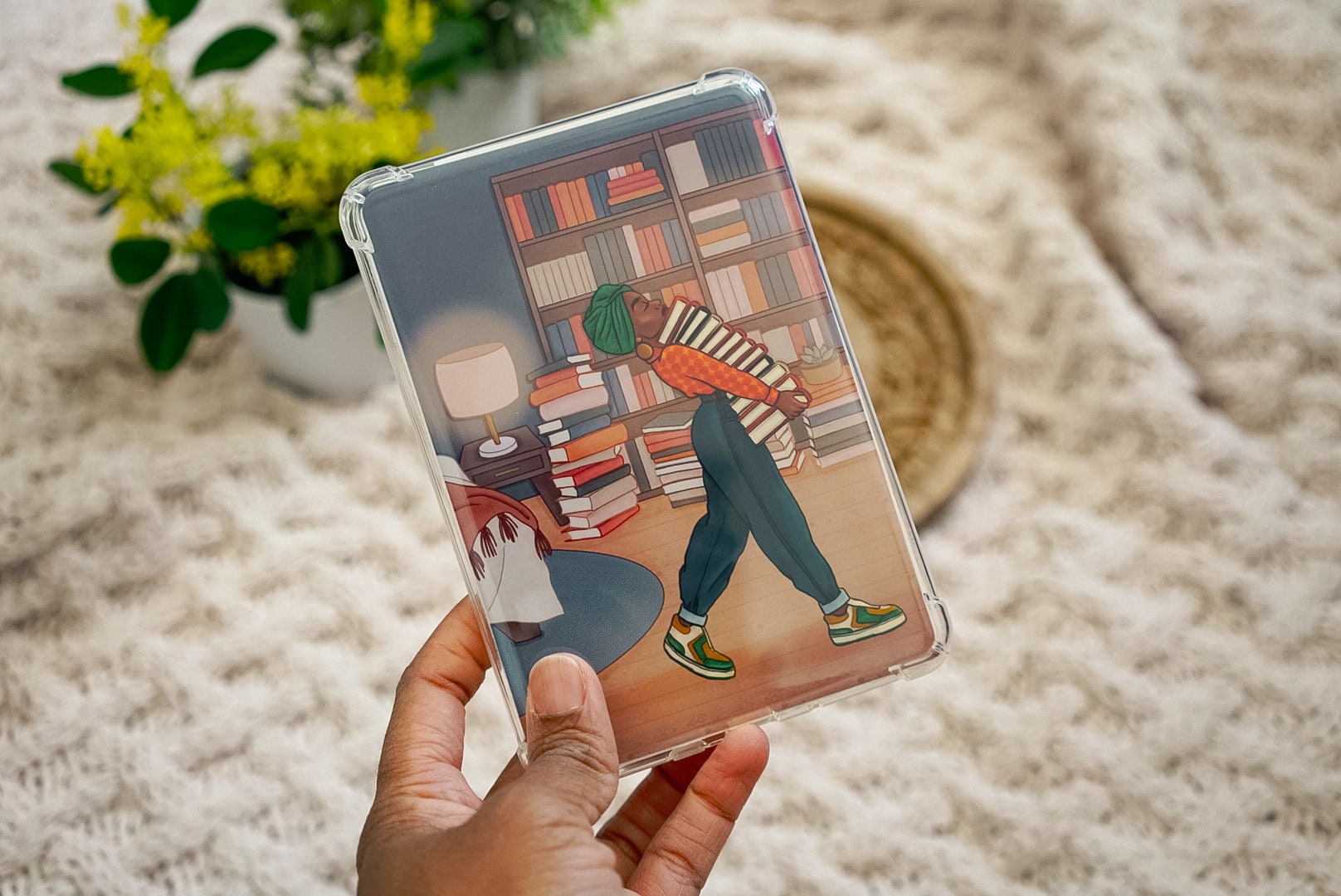 Black Girl Book Stack Printable Clear Case Insert for Kindle ...