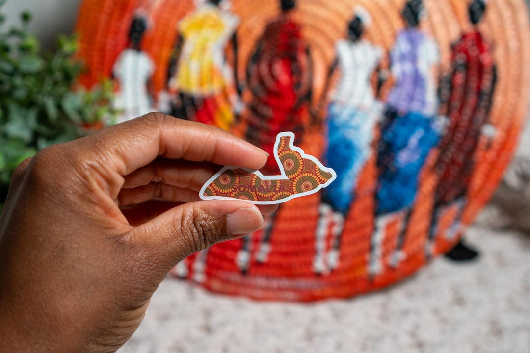 Somalia Die Cut Sticker, African Countries Water Resistant Sticker ...