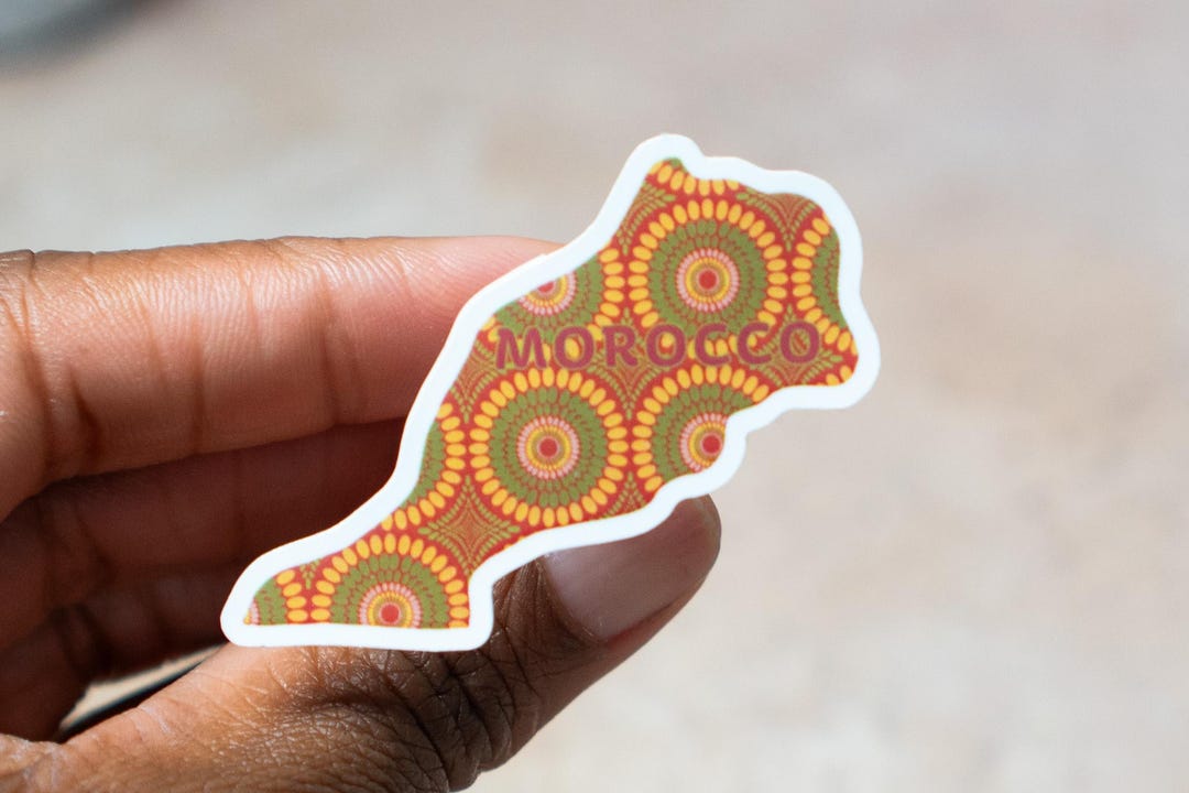 Morocco Die Cut Sticker: Ankara Print, African Art - Etsy