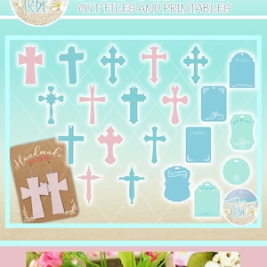 Cross Earring Template Bundle | Faux Leather Pendant Necklace Jewelry ...