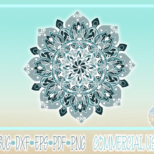 Three Color Multi-color Mandala Zentangle SVG Dxf Eps Pdf PNG | Etsy