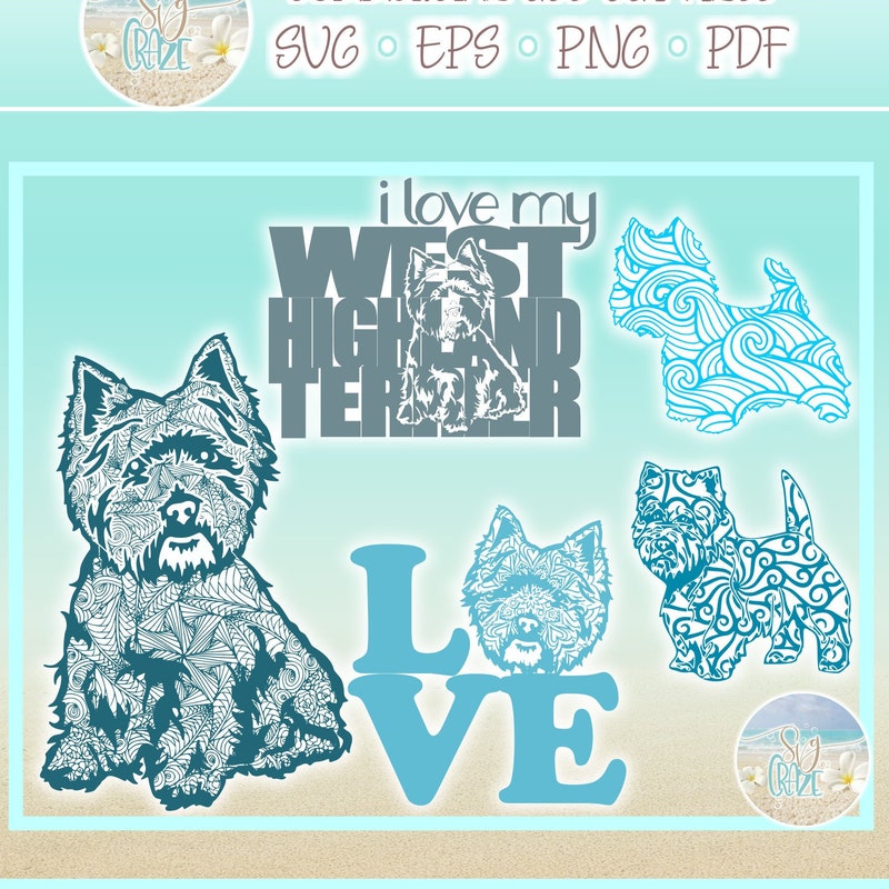 Westie Dxf - Etsy