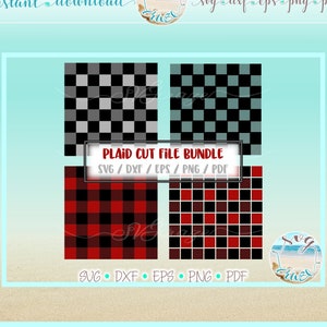 Christmas SVG, Plaid Cut File Bundle SVG Files for Cricut Silhouette ...