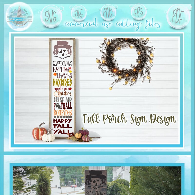 Tall Fall Sign - Etsy