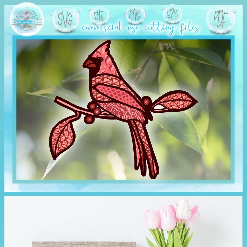 Cardinal Shadow Box - Etsy