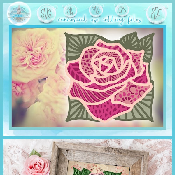 Scroll Saw Rose Pattern - Etsy