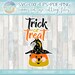Trick or Treat Halloween Candy Corn Witch Hat SVG Dxf Eps Pdf PNG Files ...