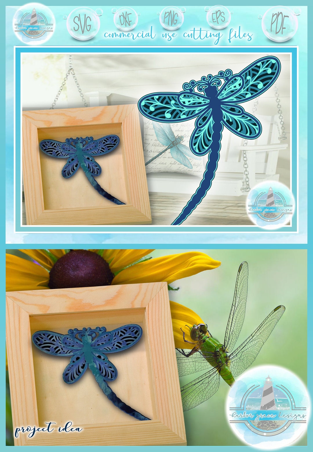 3D Layered Design | Dragonfly Mandala SVG File | Multi Layered Mandala ...