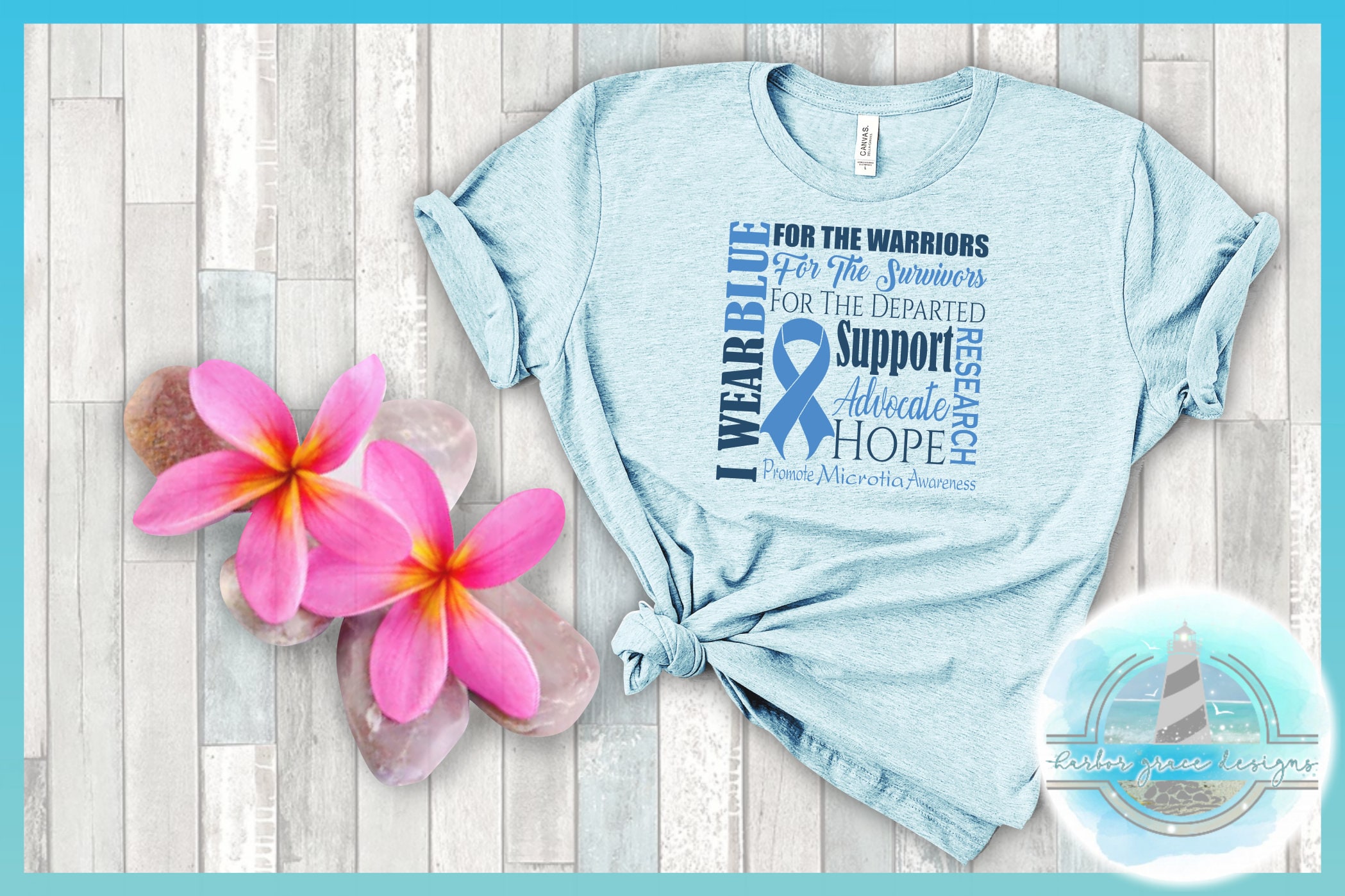 I WEAR BLUE Microtia Awareness Support SVG Files for Cricut Silhouette ...