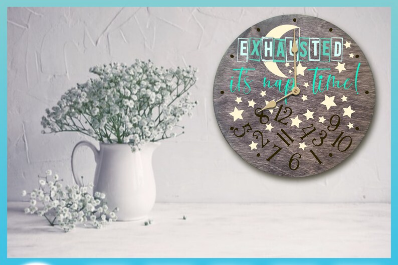 Funny Clock Quotes Sayings Round Sign Bundle SVG Files for | Etsy