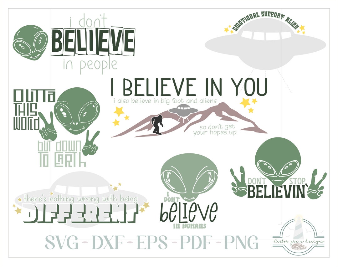 Alien Quote SVG Bundle - SVG Files for Cricut Silhouette, Alien SVG - Etsy