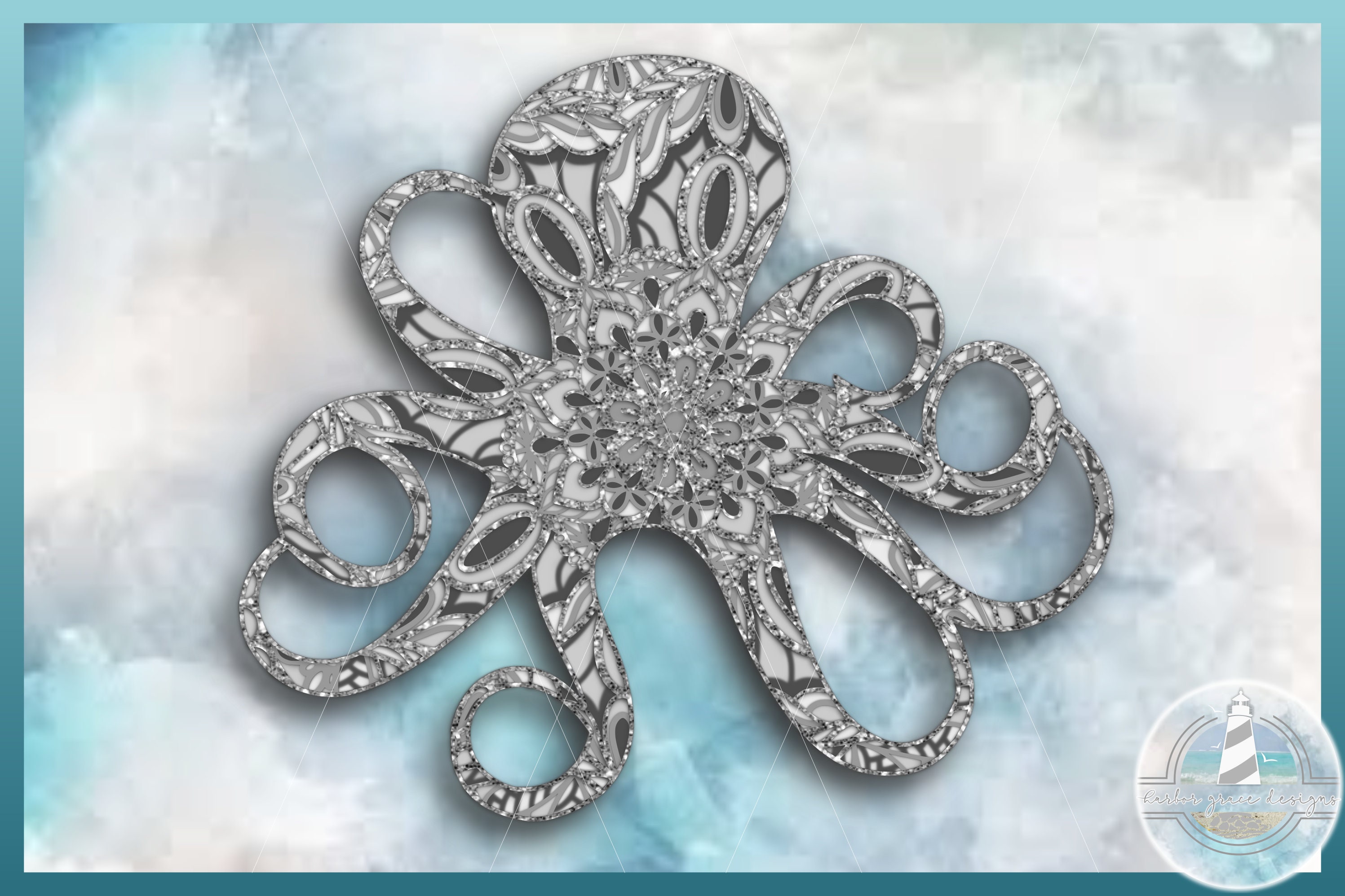 3D Layered Design Octopus Mandala SVG File Multi Layered - Etsy