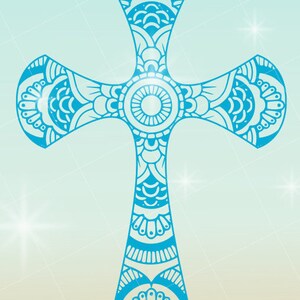 Cross Mandala SVG Files for Cricut Silhouette - Dxf Eps Pdf Png ...