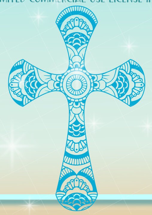 Cross Mandala SVG Files for Cricut Silhouette - Dxf Eps Pdf Png ...