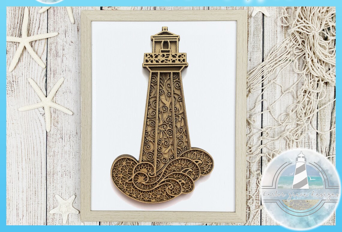 3D Mandala SVG Bundle Layered Ocean Beach Theme Bundle - Etsy