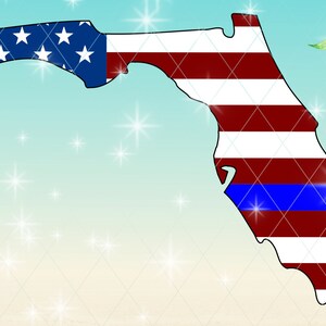 Florida Police Flag SVG Files for Cricut Silhouette - Dxf Eps Pdf Png ...