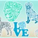 Rottweiler Mandala Zentangle Dog Bundle SVG Files for Cricut Silhouette ...