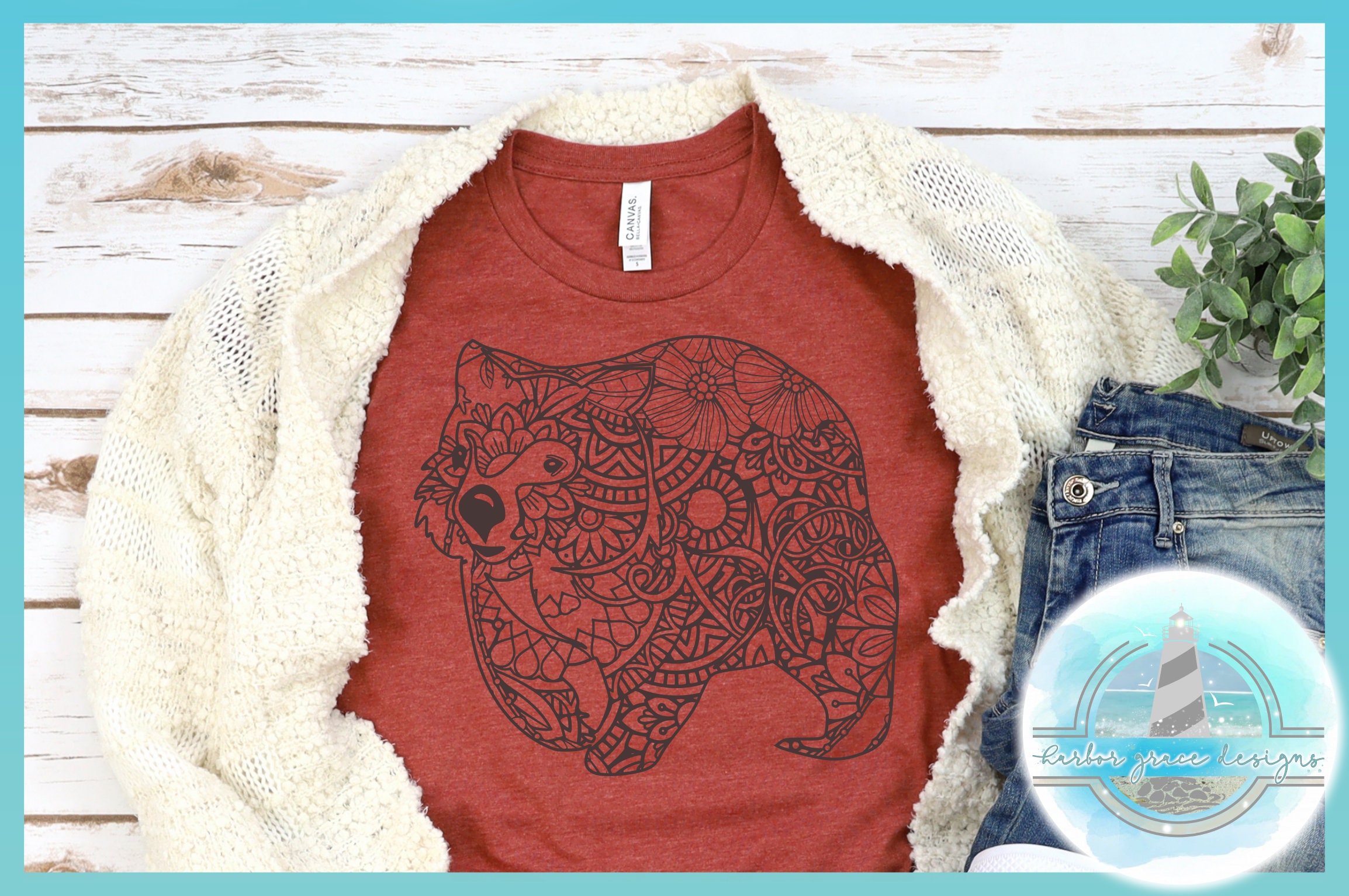 Wombat Mandala Zentangle SVG Files for Cricut Silhouette - Dxf Eps Pdf ...