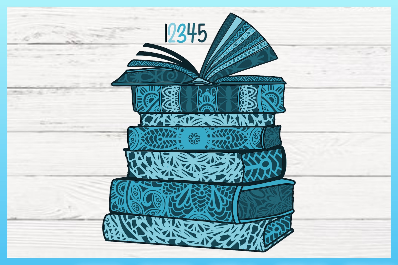 3D Layered Design 3D Stack of Books Mandala SVG Multi - Etsy