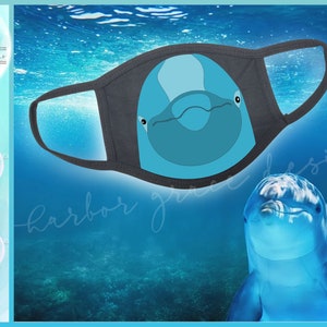 Dolphin Face Mask SVG Files for Cricut Silhouette - Dxf Eps Pdf Png ...