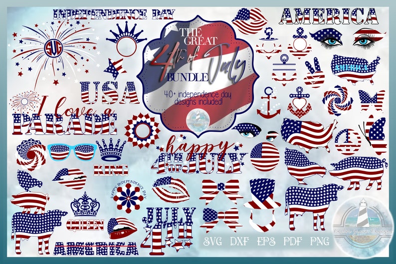 4th of July SVG Bundle - USA Bundle - Patriotic - July 4th ...
