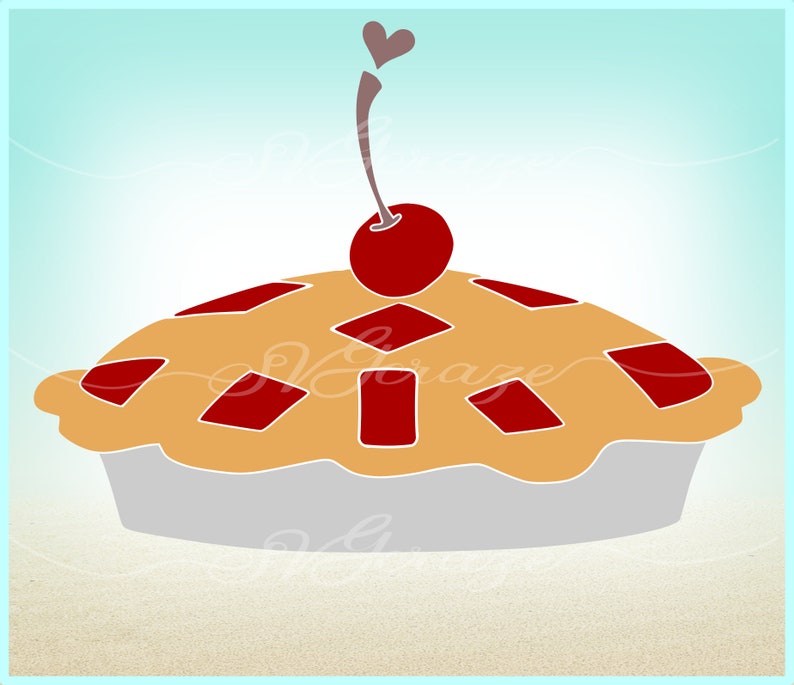 Thanksgiving Cherry Pie SVG Files for Cricut Silhouette Dxf - Etsy
