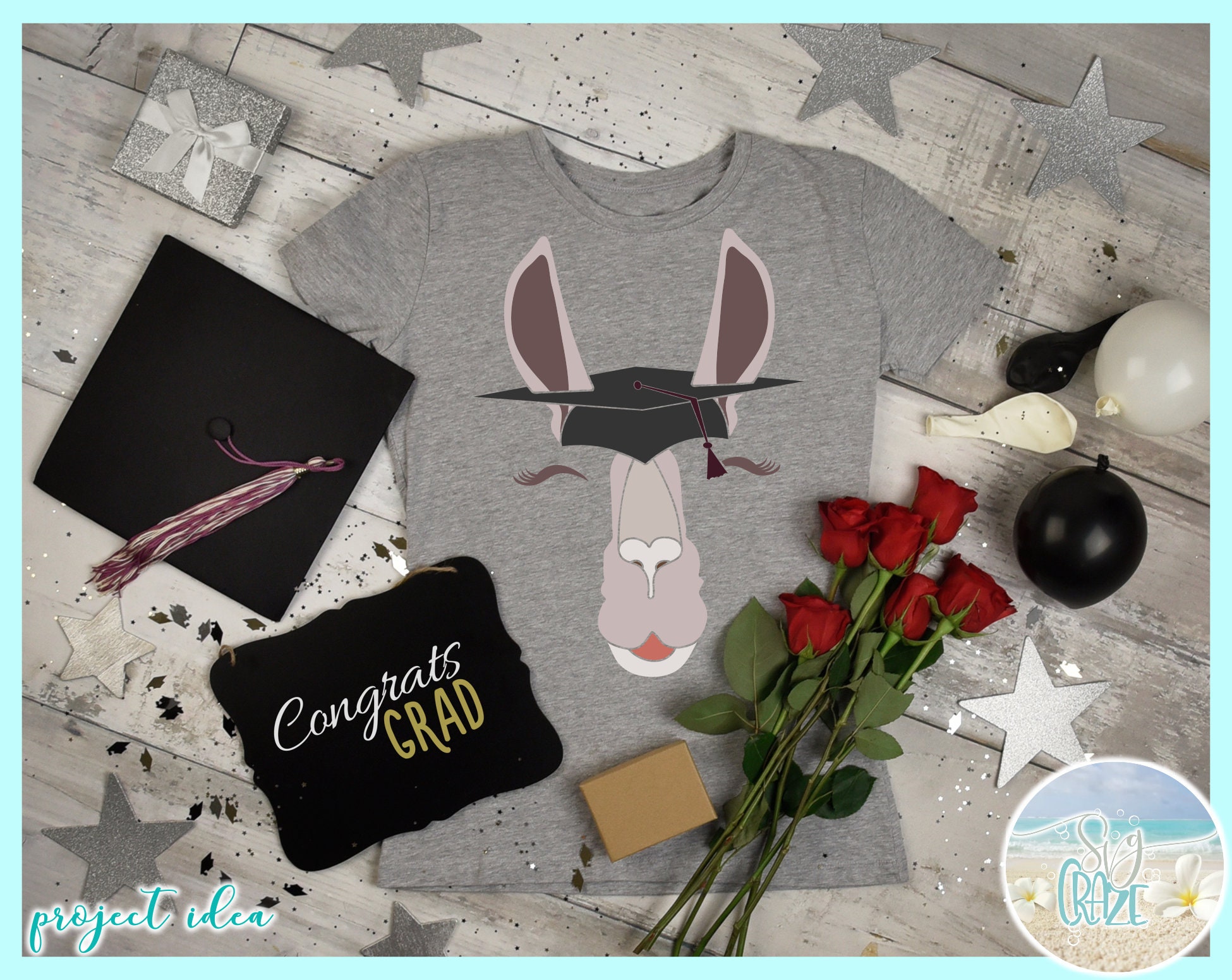 Llama Face With Graduation Cap Seniors 2019 SVG Files for | Etsy