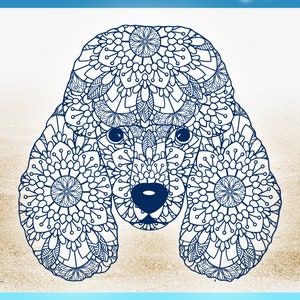 Poodle Mandala Zentangle Bundle SVG Files for Cricut Silhouette - Dxf ...
