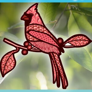 3D Layered Design | Cardinal Mandala SVG File | Multi Layered Mandala ...