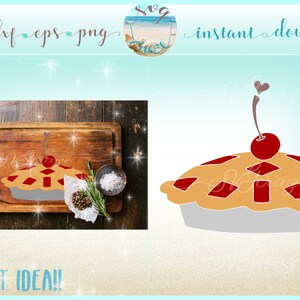 Thanksgiving Cherry Pie SVG Files for Cricut Silhouette - Dxf Eps Pdf ...