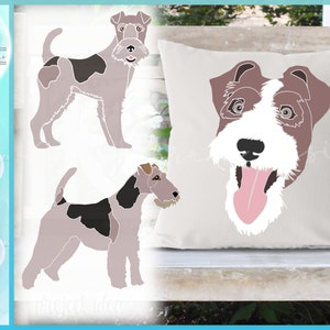 Wire Fox Terrier Mini Bundle Vector SVG Files for Cricut Silhouette ...