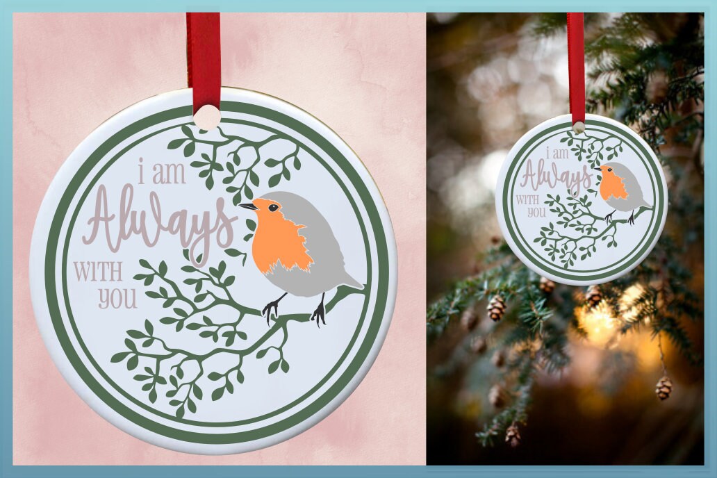 Robin Memorial Quotes for Round Tile Ornament SVG Bundle - Etsy