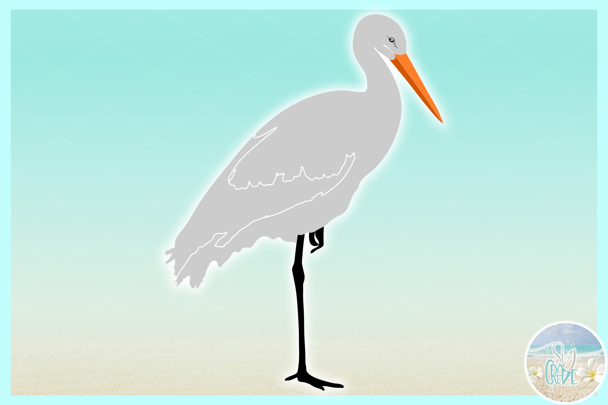 Stork SVG Files for Cricut Silhouette - Dxf Eps Pdf Png Included - Etsy