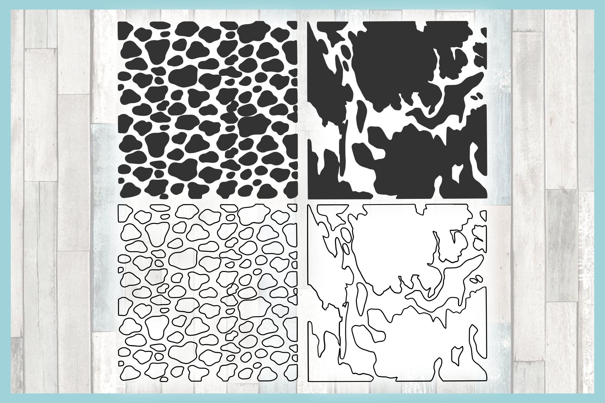 Animal Print Bundle SVG Files for Cricut Silhouette Dxf Eps - Etsy