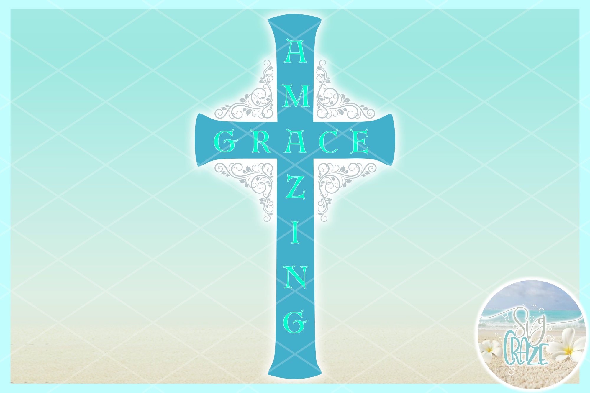 Amazing Grace Cross SVG Files for Cricut Silhouette Dxf Eps | Etsy