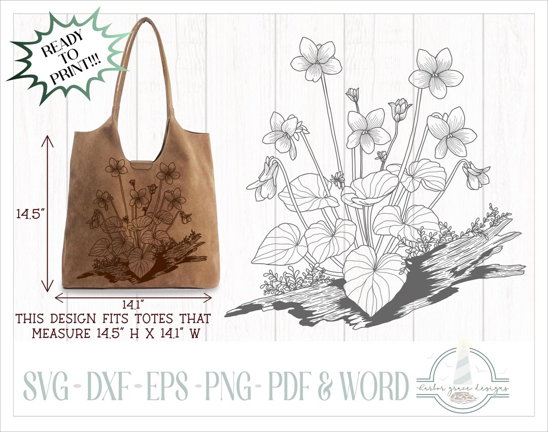READY TO PRINT - Violets Hat Burning Design - for Pyrography ...