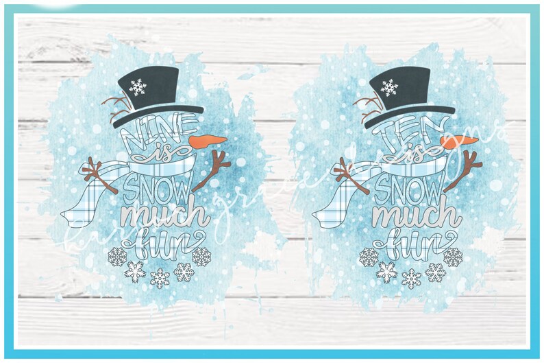 Snowman PNG Snow Much Fun Snowman Quote Kids Ages 1 to 10 - Etsy